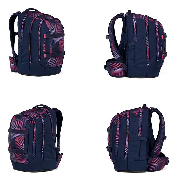 Satch Pack Seismic Pink 3tlg. Schulrucksack-Set | schulranzen.net