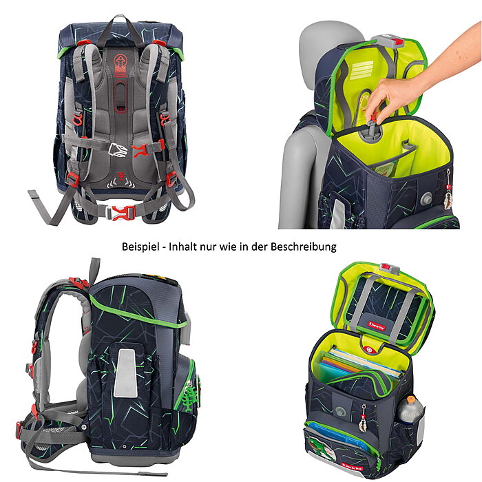 Step by Step Cloud Schulranzenset Ninja Kimo | schulranzen.net