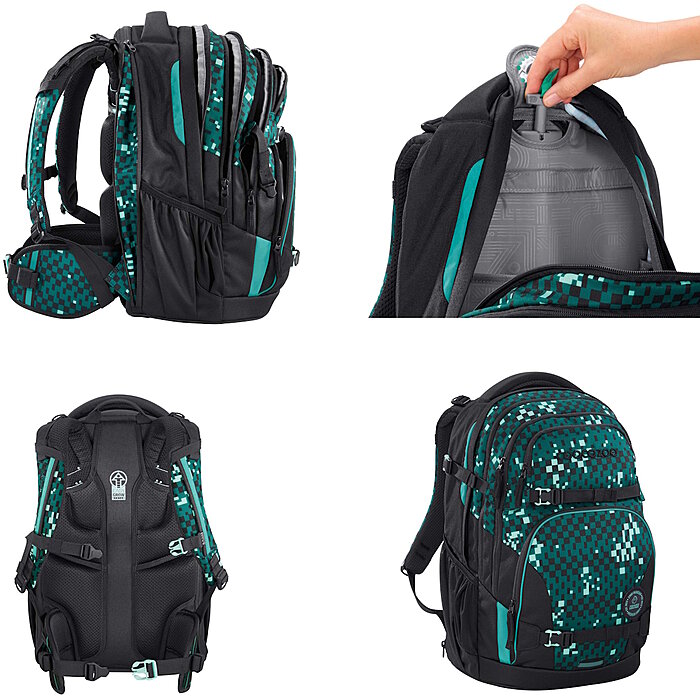 Coocazoo PORTER Pixel Blox 3tlg Schulrucksack Set | schulranzen.net