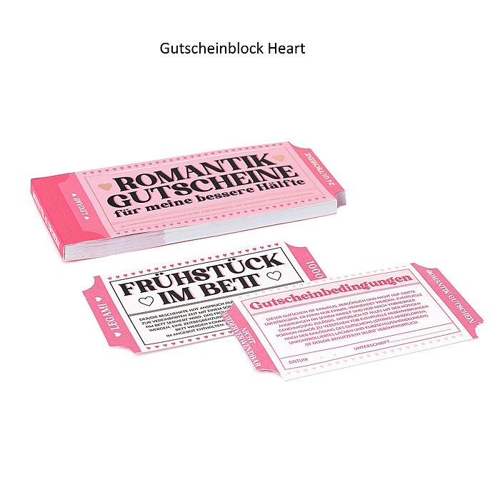 Legami Block 24 Gutschein Heart | schulranzen.net