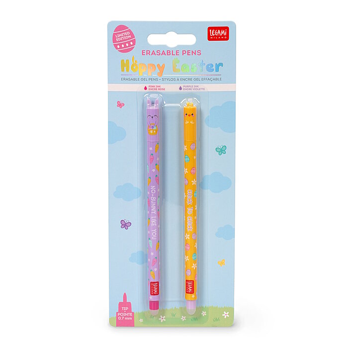 Legami Ostern 2025 Erasable Gel Pen Bunny + Chick Hoppy Easter Set 2 ...