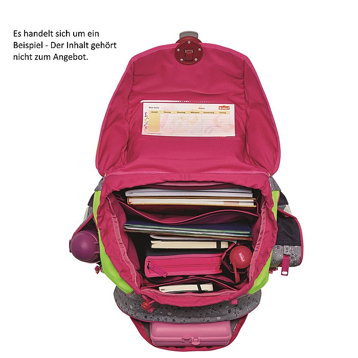 Scout Schulrucksack Alpha Glitter Heart, 4 teiliges Set | schulranzen.net