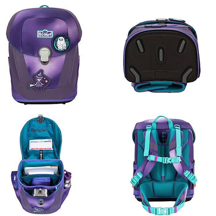 Scout Sunny II Purple Magic Superflash Schulranzenzet | schulranzen.net