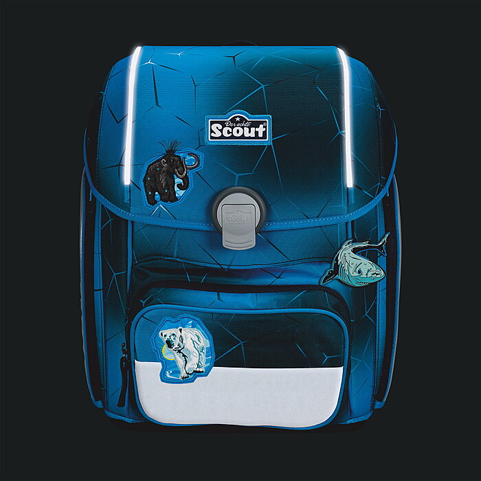 Scout Genius Exklusiv Safety Light Polar Blue Schulranzenset ...