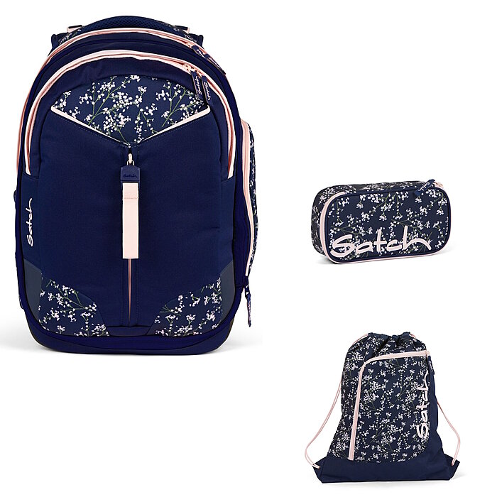 Satch Match Bloomy Breeze 2024 3 tlg Schulrucksack-Set. Set ...