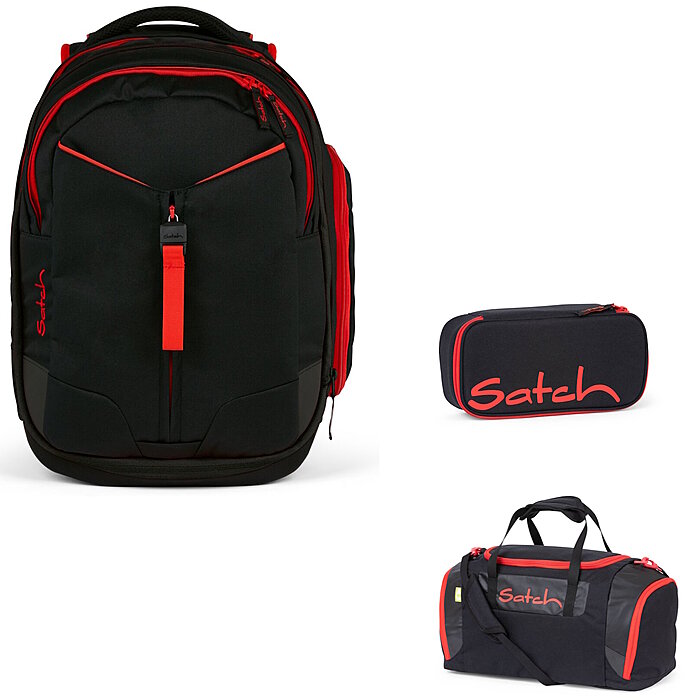 Satch Match Fire P 2024 3tlg Schulrucksack-Set Schulrucksack-Set ...