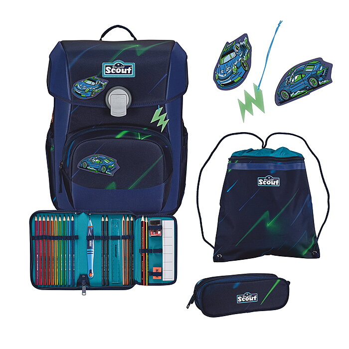 Scout Neo Exklusiv Superflash City Lights Schulranzenset | schulranzen.net